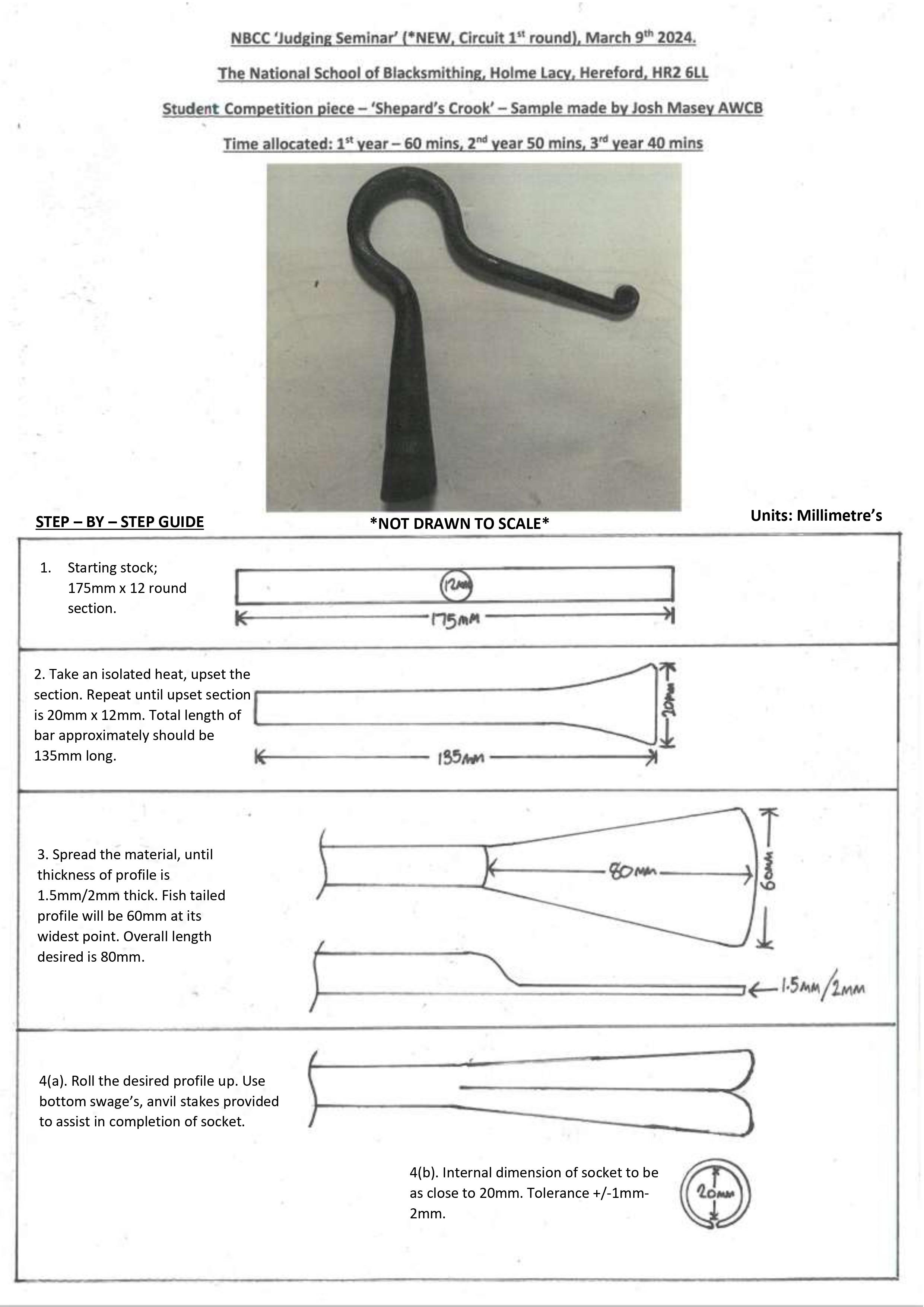 Live Forging Student Competition 2024 | NBCC Blacksmith Competition