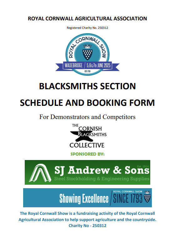 Royal Cornwall Show (5th, 6th & 7th June 2025) | NBCC Blacksmith ...